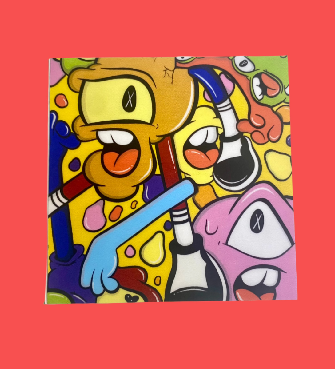 CROWDED Sticker By OK Artist THRUMYEYEZ – Factory Obscura